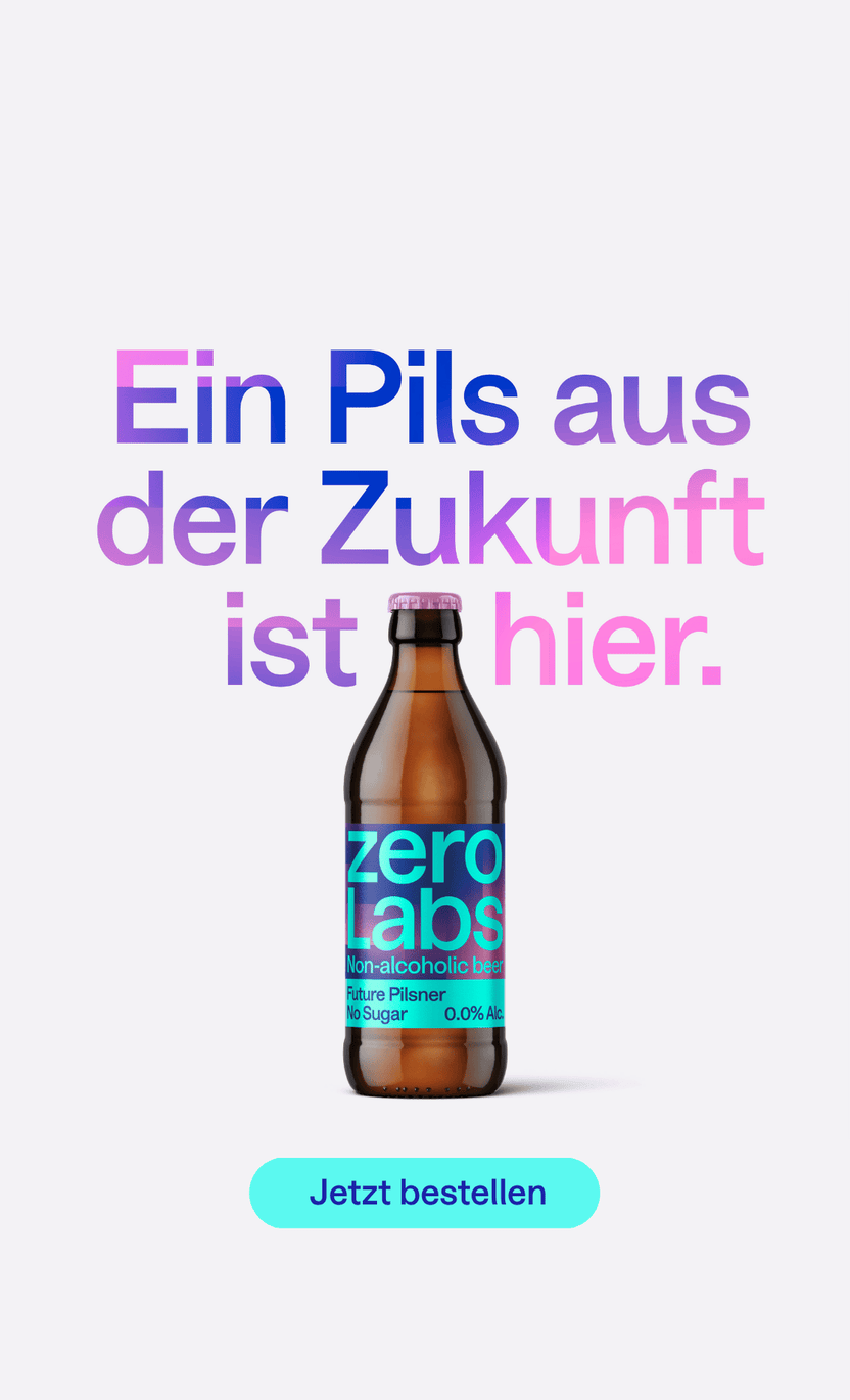 zeroLabs - Außergewöhnliches Bier mit 0,0% Alkohol und zero Zucker.